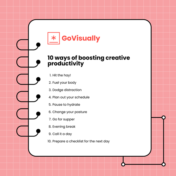 10 ways of boosting creative productivity